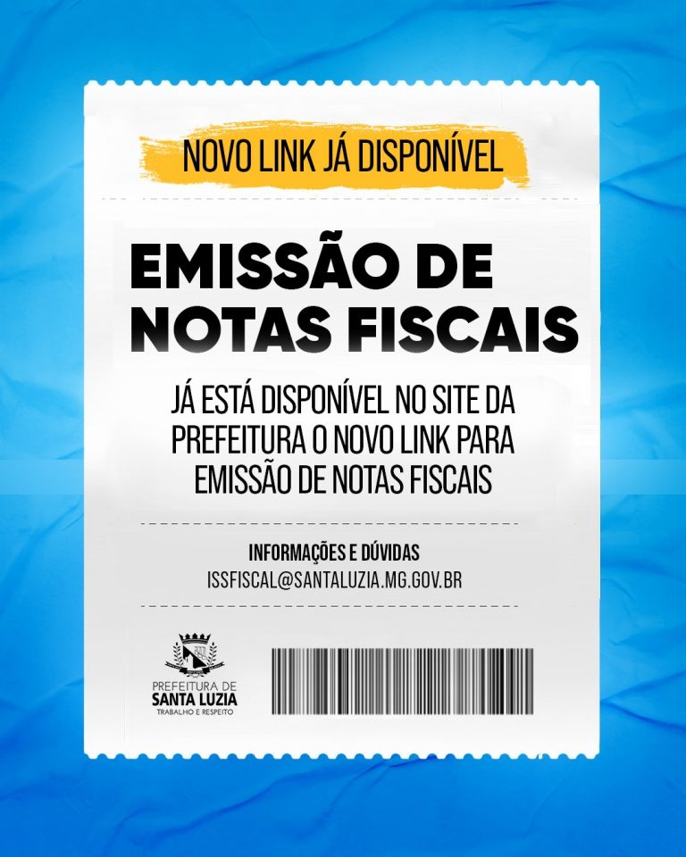 Emissão de Notas Fiscais: Novo link já disponível | Prefeitura ...